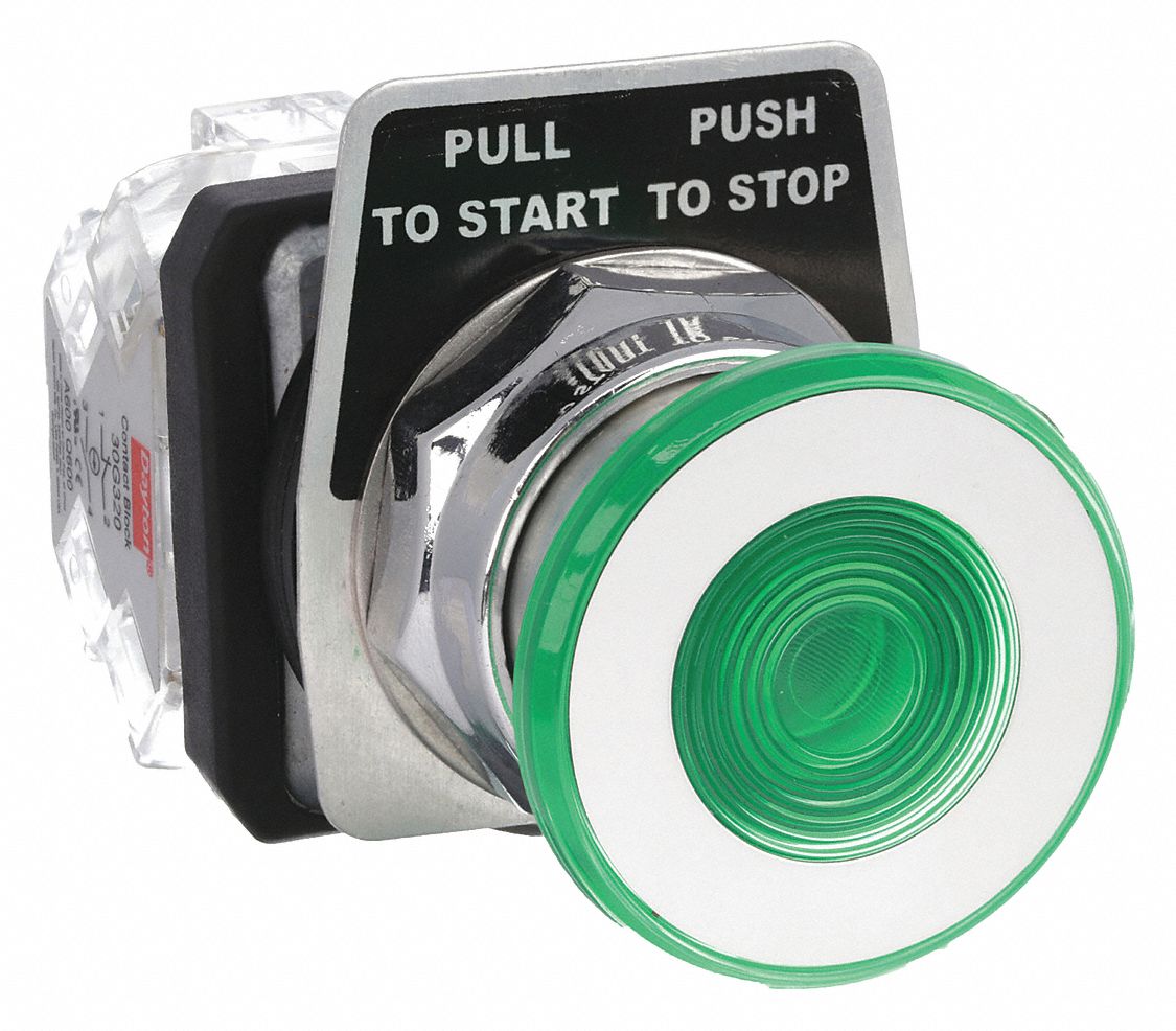 DAYTON, Non-Illuminated, Extended Profile, Extended Push Button ...