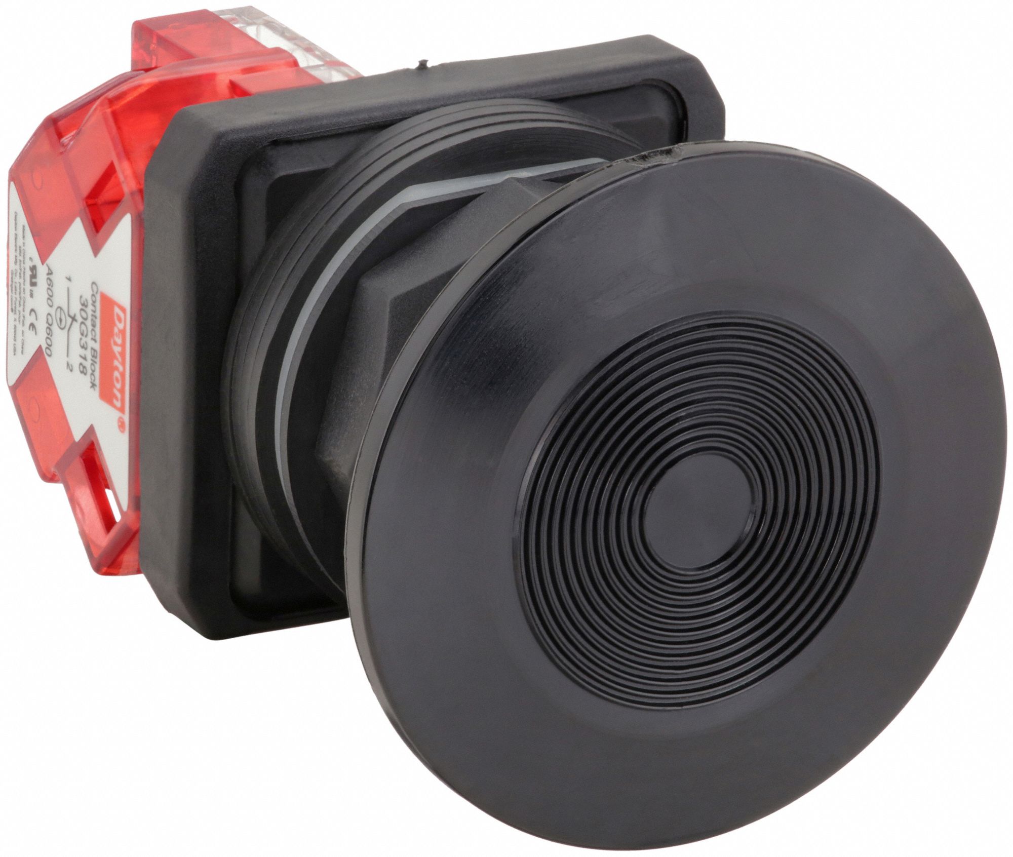 DAYTON, Non-Illuminated, Mushroom Head Profile, Mushroom Head Push Button - 30G457|30G457 - Grainger