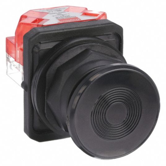 DAYTON, Mushroom Head Profile, Non-Metallic, Mushroom Head Push Button - 30G463|30G463 - Grainger