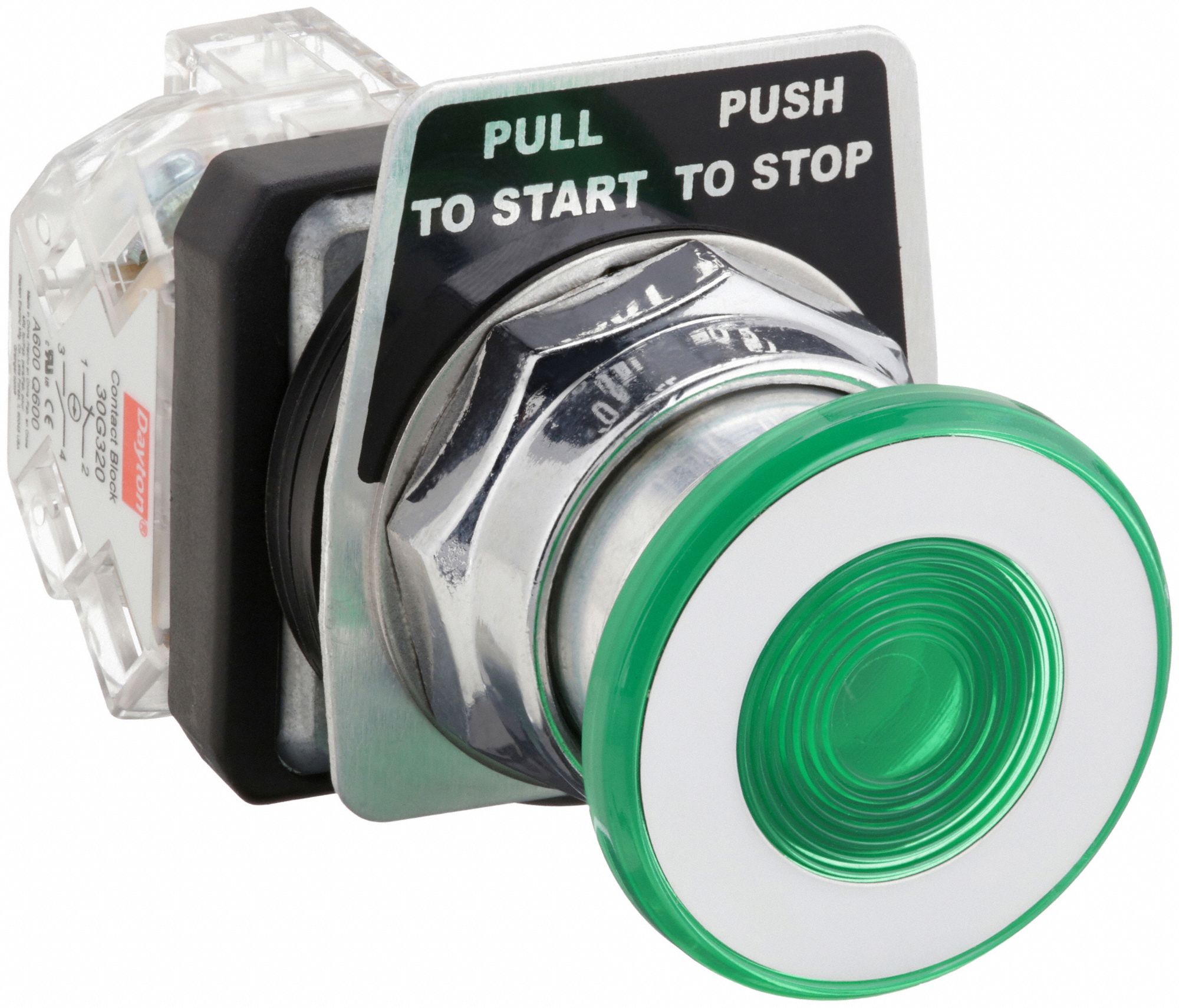 DAYTON, Non-Illuminated, Mushroom Head Profile, Mushroom Head Push Button - 30G465|30G465 - Grainger