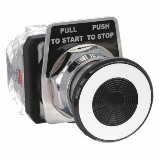 DAYTON, Mushroom Head Profile, Metallic, Mushroom Head Push Button ...