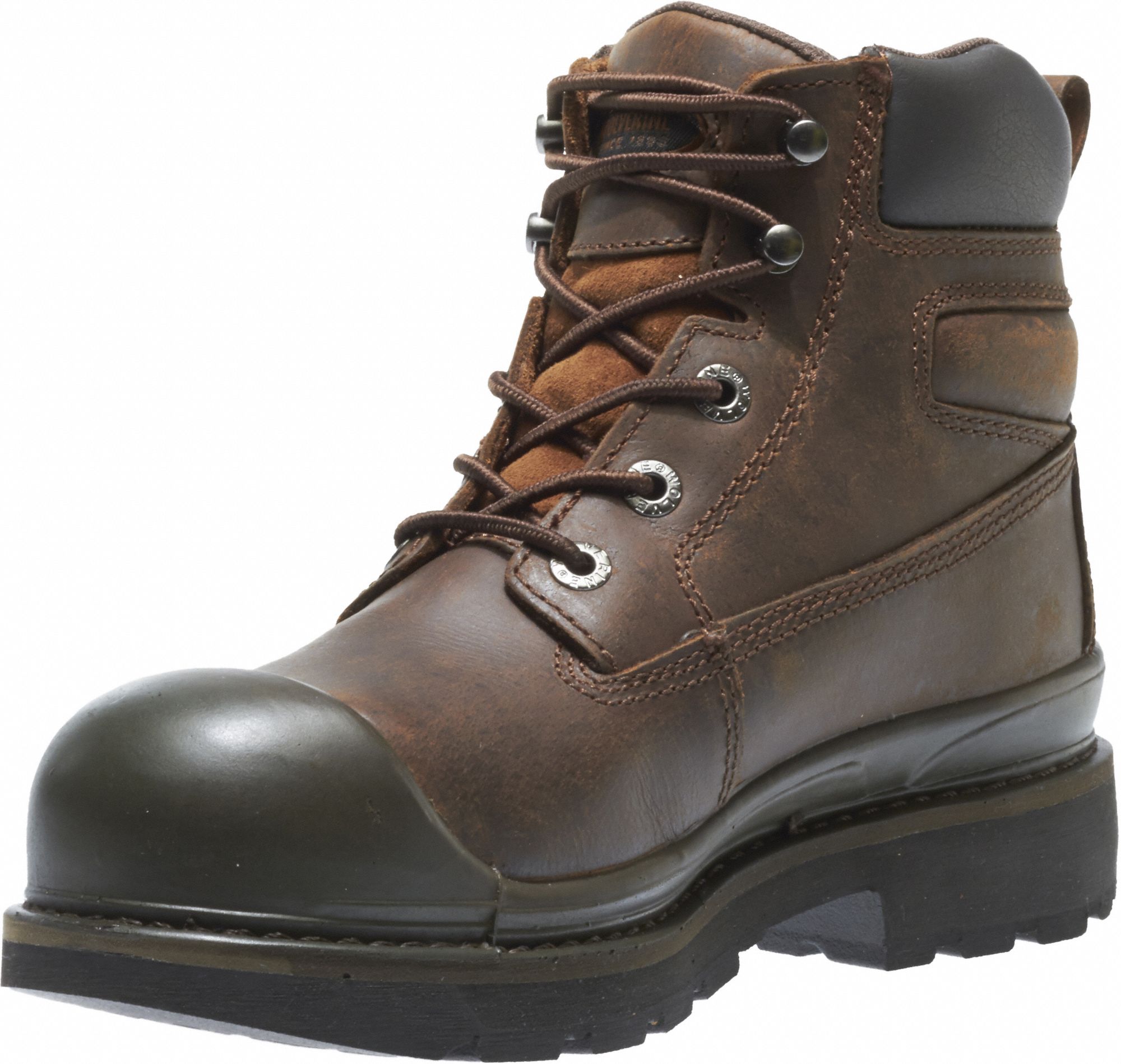 WOLVERINE 6 in Work Boot, 8-1/2, EW, Men's, Brown, Steel Toe Type, 1 PR ...