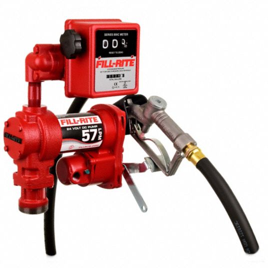FILL-RITE, Pump with Meter, Hose & Nozzle, Bung, Fuel Transfer Pump ...