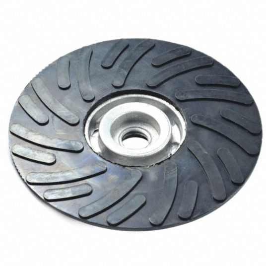 ARC ABRASIVES, 7 in Dia, 5/8"-11 Threaded Hole, Fiber Disc Backup Pad ...