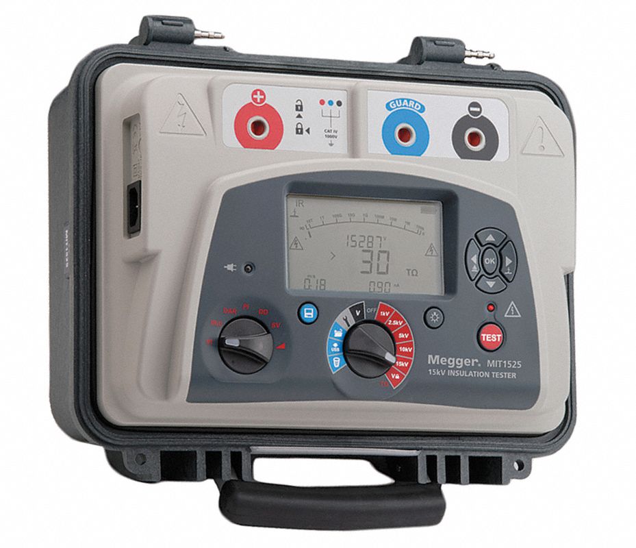 MEGGER Rango de Resistencia al Aislamiento: 30 teraohm - 30KA05 | MIT1525 - Grainger México