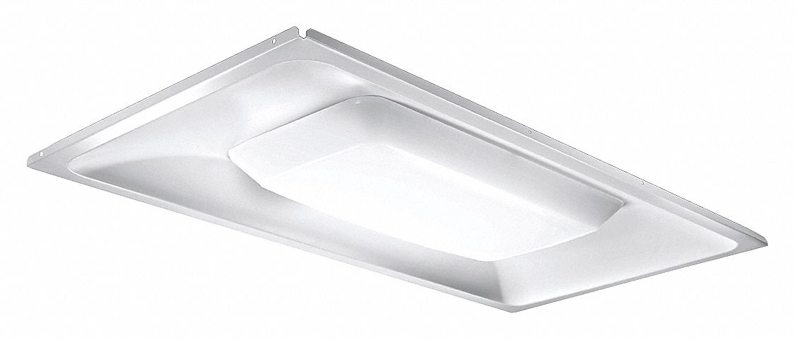 LED Recessed Troffer, LED Replacement For 2 Lamp LFL, 4000 K, Lumens ...
