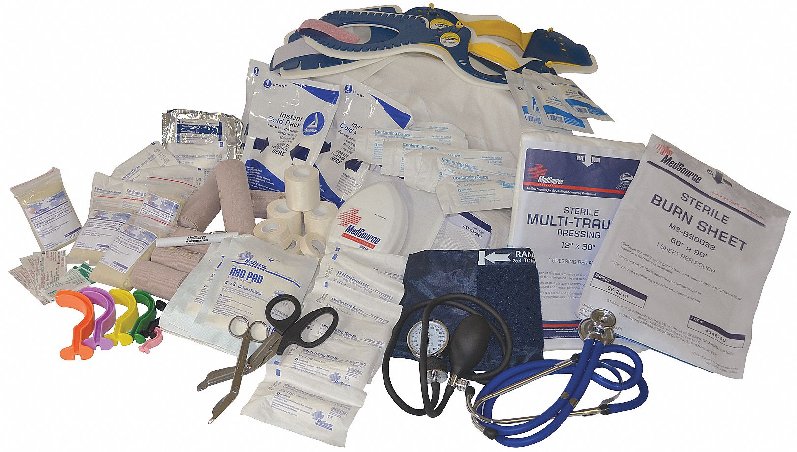 102 Components, Plastic Bag, First Aid Kit - 30LR62|MS-75151 - Grainger