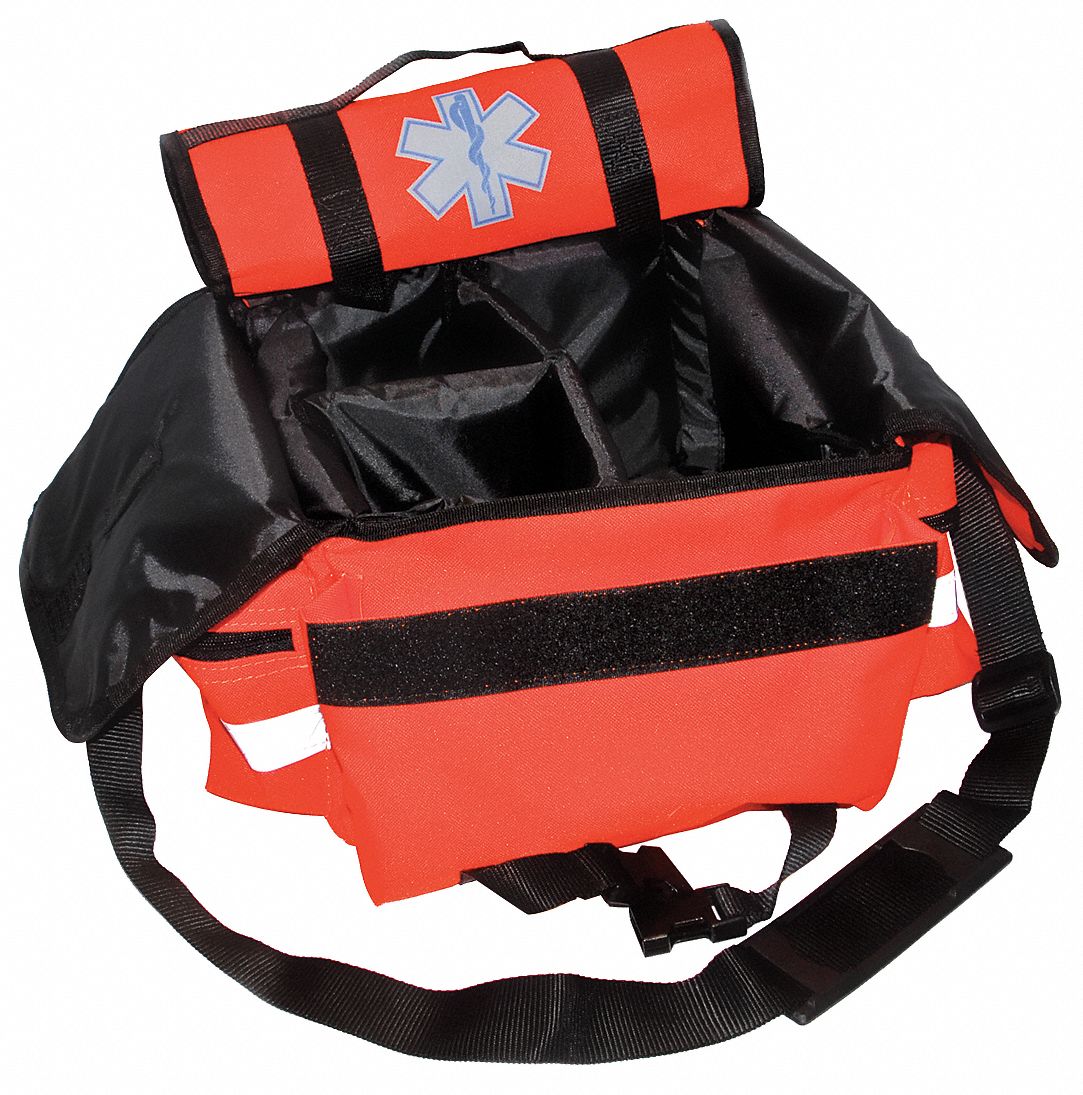 MEDSOURCE, 13 in L x 9 in W x 6 in D, Polyester, Response Bag - 30LT20 ...