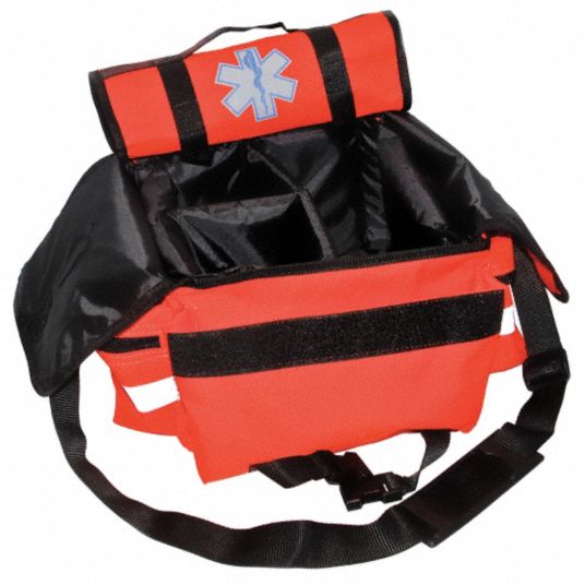 MEDSOURCE, 13 in L x 9 in W x 6 in D, Polyester, Response Bag - 30LT20 ...