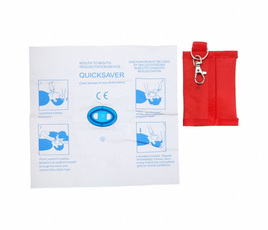MEDSOURCE Mascarilla RCP,Pequeña,Rojo - Kits de Máscaras RCP - 30LT75 ...