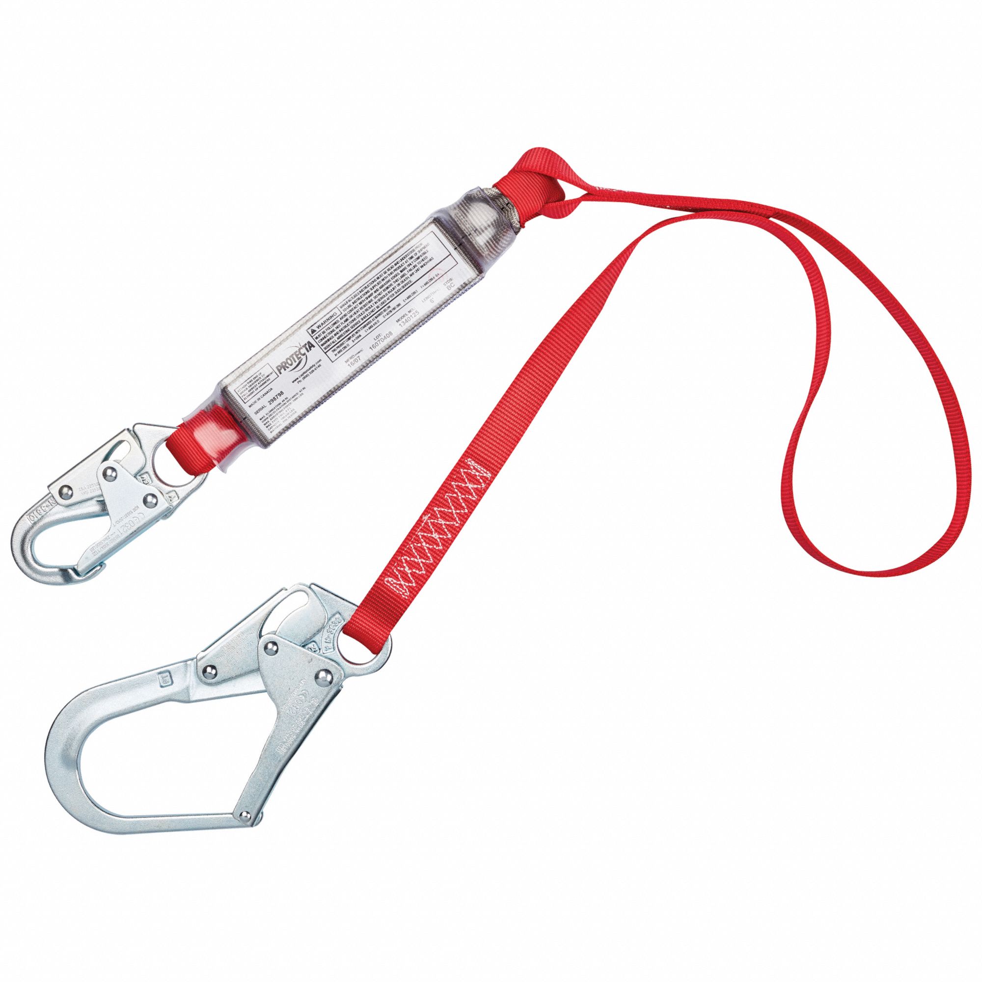 3M PROTECTA, Shock Pack, Steel Rebar Hook, Shock-Absorbing Lanyard ...