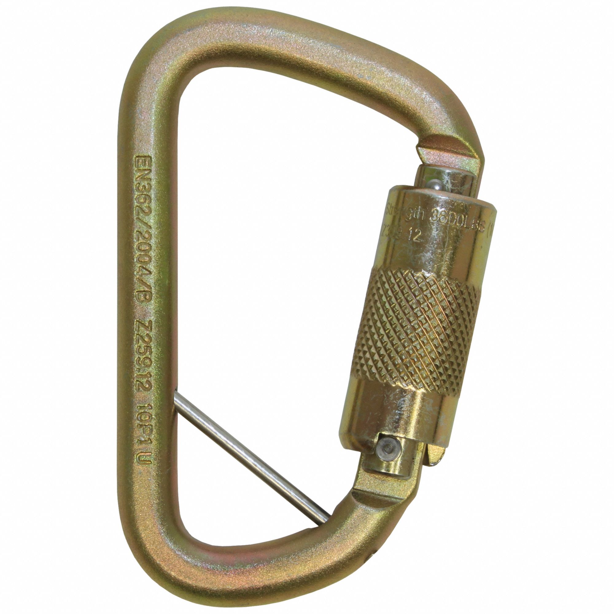 3M DBI-SALA, Gold, 420 lb Wt Capacity, Carabiner - 30M715|2000117 ...