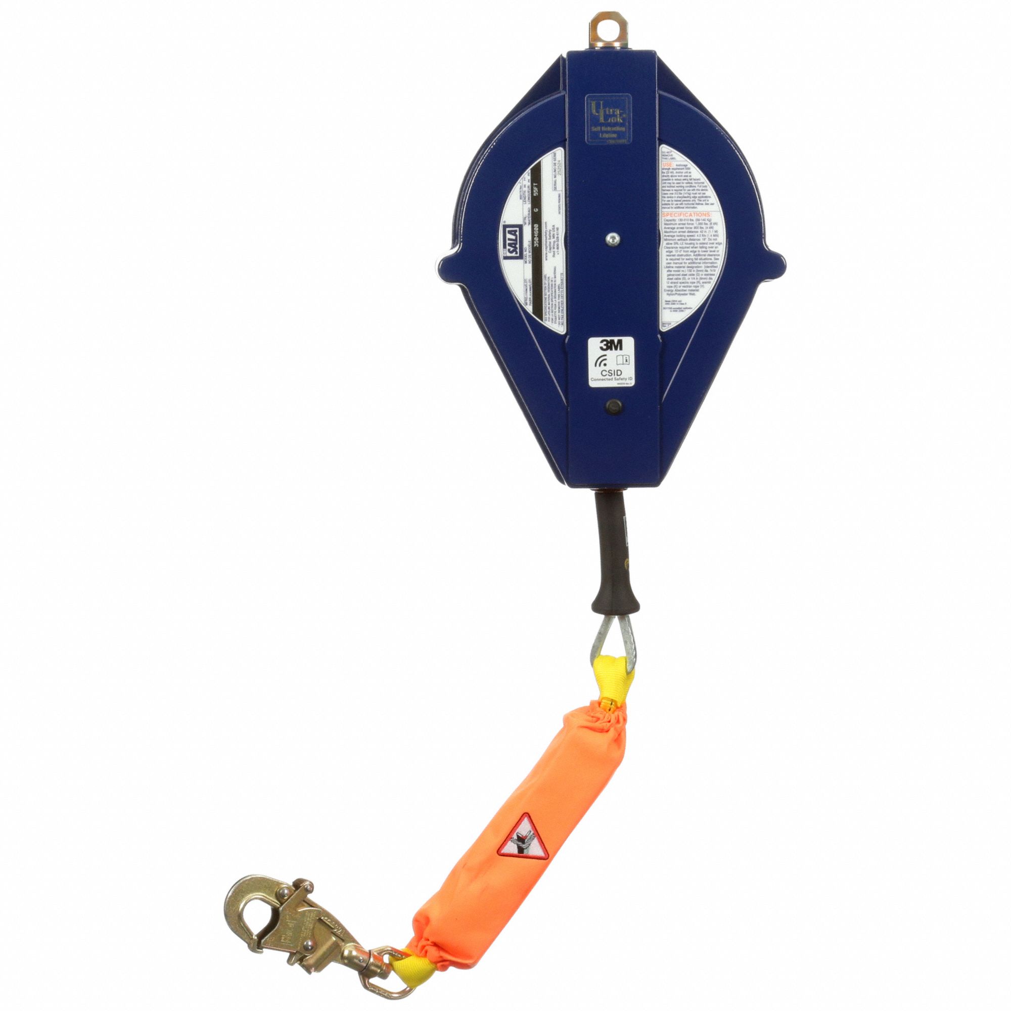 3M DBI-SALA, Harness Steel, 55 ft Line, Self-Retracting Lifeline ...
