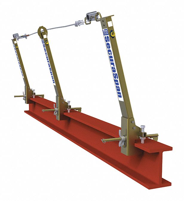 3M DBI-SALA Horizontal Lifeline System, 3/8 in Lifeline Diameter, Tie ...