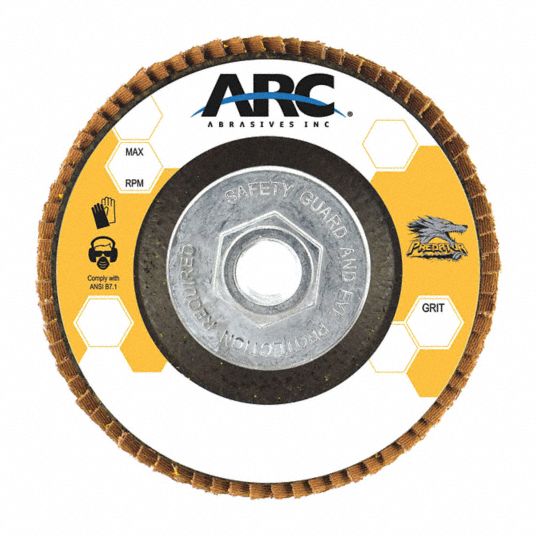 ARC ABRASIVES, Type 29, 7" x 5/8"-11, Flap Disc - 30MT61|71-10853AF ...
