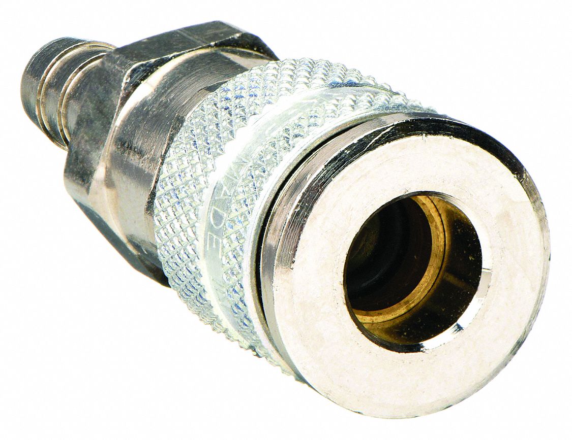 PARKER, 1/4 in Body Size, 3/8 in Hose Fitting Size, Quick Connect Hose ...