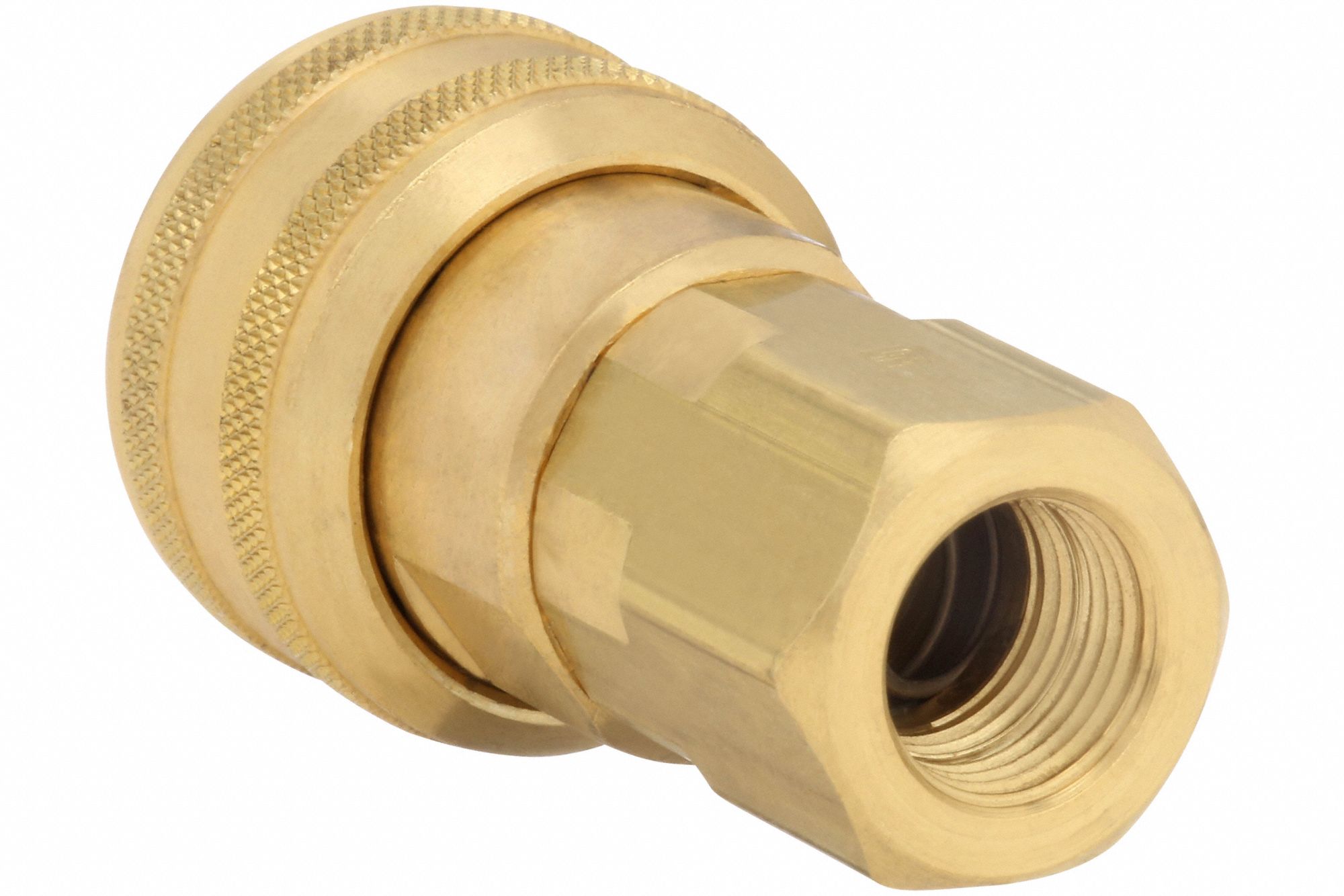 PARKER Quick Connect Hose Coupling, Industrial, Brass, Socket - 30N214 ...