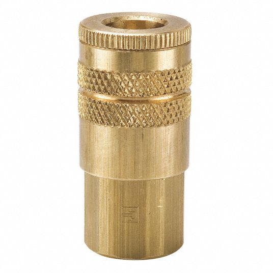 PARKER Quick Connect Hose Coupling, Industrial, Brass, Socket - 30N264 ...