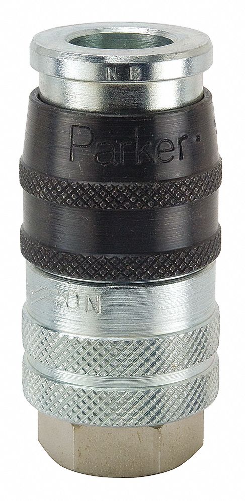 PARKER Quick Connect Hose Coupling, Industrial, Steel, Socket - 30N332 ...
