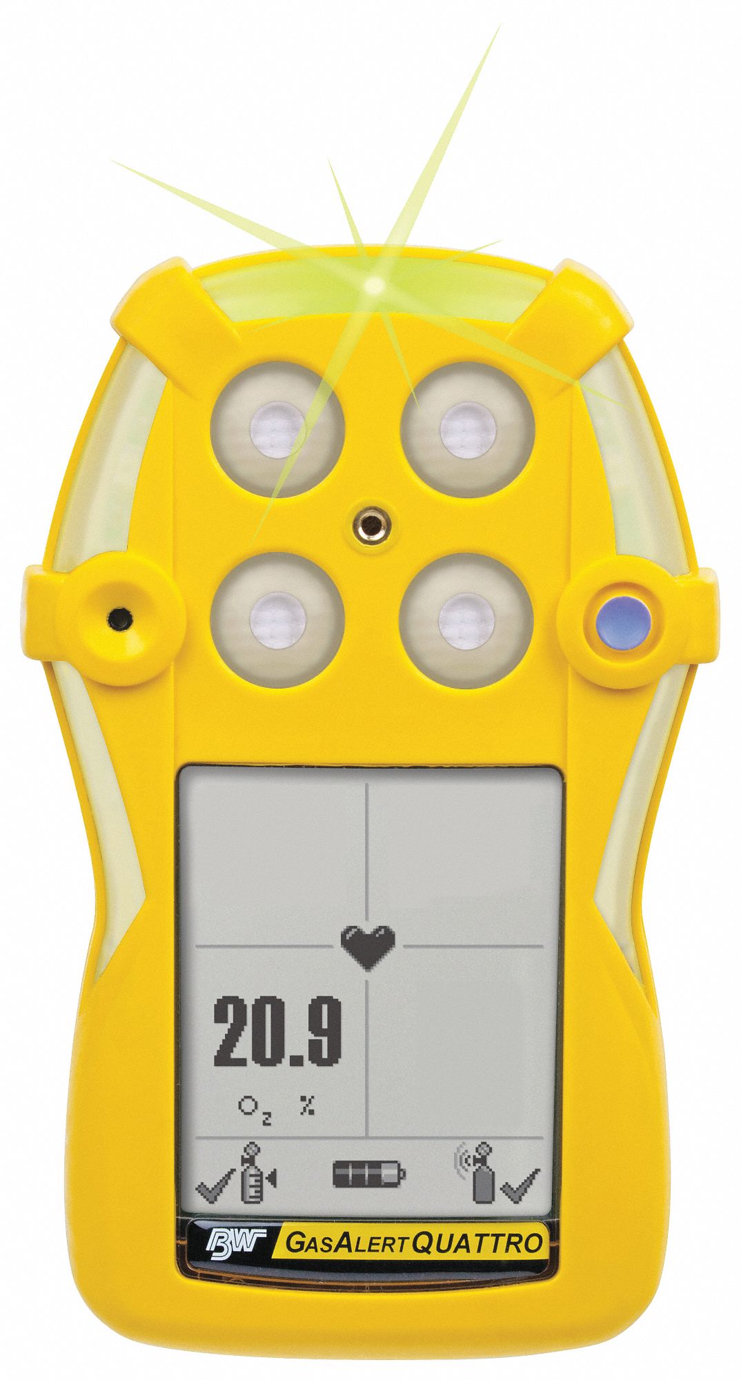 BW TECHNOLOGIES, High 150 ppm/Low 100 ppm, Hydrogen Sulfide, Single-Gas ...