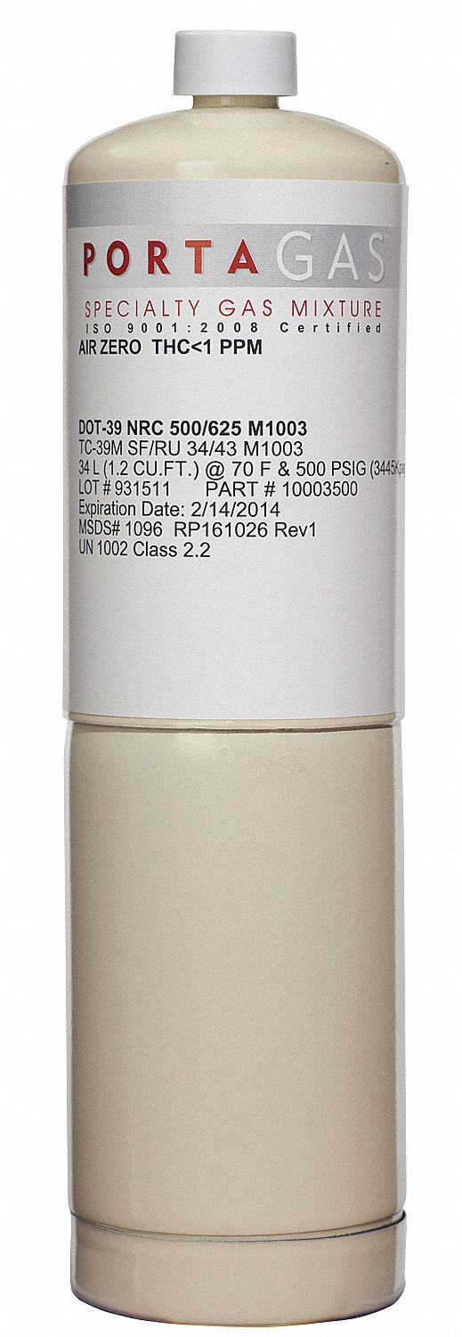 PORTAGAS, Nitrogen, +/-2% Accuracy, Calibration Gas - 30N872|90091729 ...