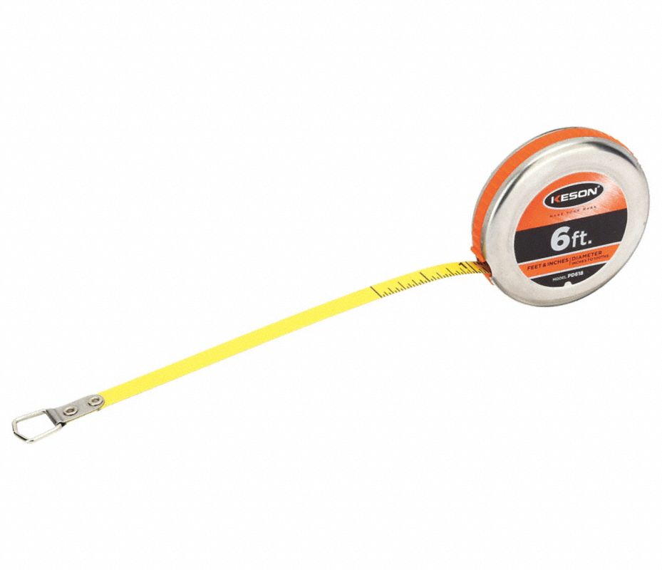 KESON Cinta para Medición de Diámetros, Graduación Pulgadas/pies ...