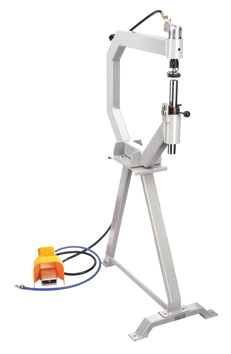 WOODWARD FAB Planishing Hammer: Flat, 19 5/8 in Throat Dp, 1,350 bpm ...