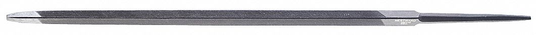 WESTWARD Taper File: Triangular, 6 in Lg, 15/64 in Wd, 59 Teeth per ...