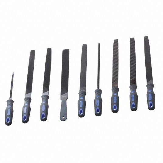 WESTWARD File Set: Includes Handle, 9 Pieces, Bastard Cut, Pouch ...