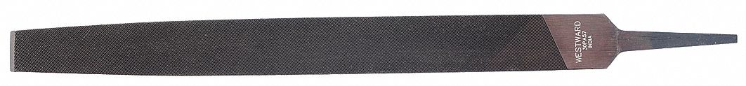 WESTWARD Machinists File: Rectangular, Smooth Cut, 10 in Lg without ...