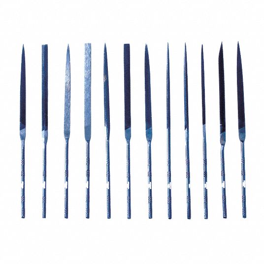WESTWARD Needle File Set: Barrette/Crossing/Equaling/Half Round/Knife ...