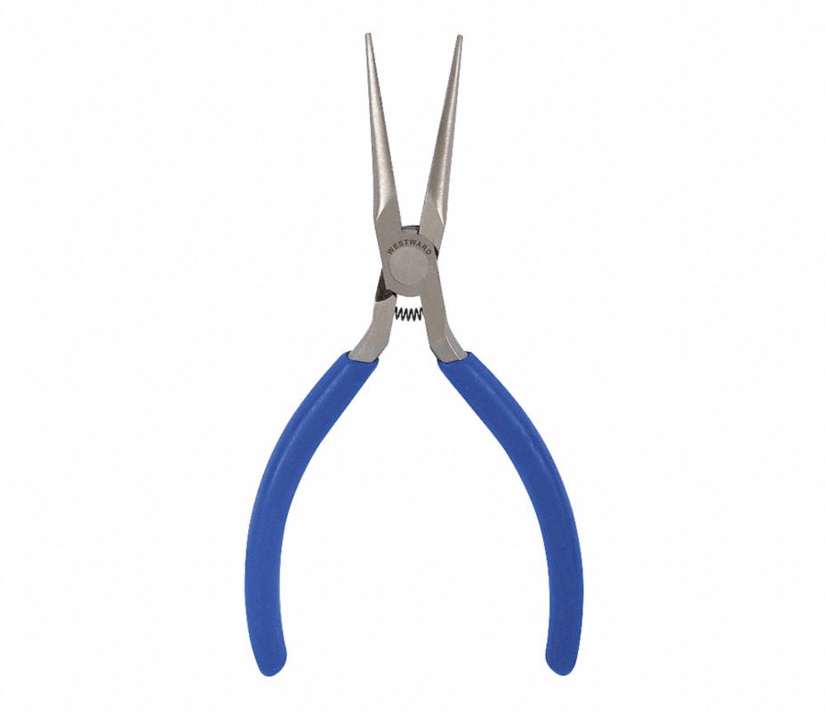 WESTWARD Pinzas de Punta Aguja Alargada 5-1/2" Azul - 30PA89 | 30PA89 ...
