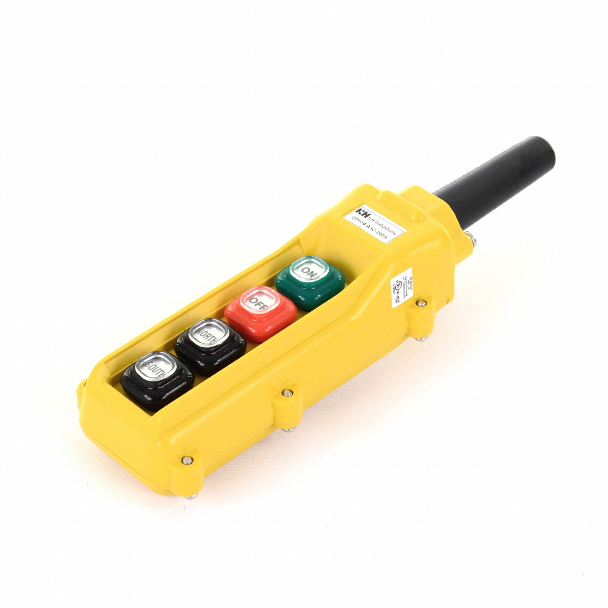 KH INDUSTRIES, (4) Push Buttons, 1NO, Pendant Control Station - 30PL60 ...