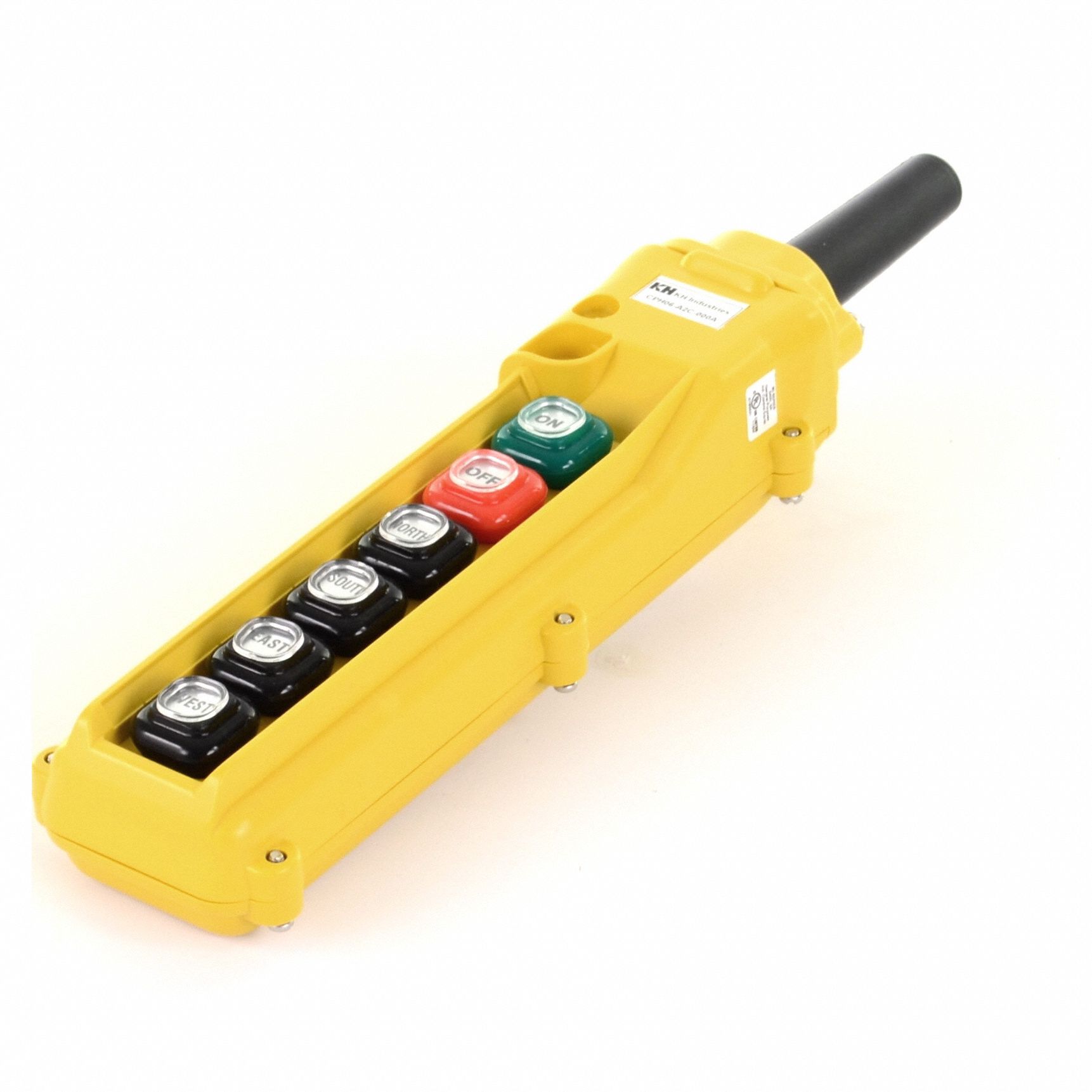 KH INDUSTRIES, (6) Push Buttons, 1NO/1NC, Pendant Control Station ...