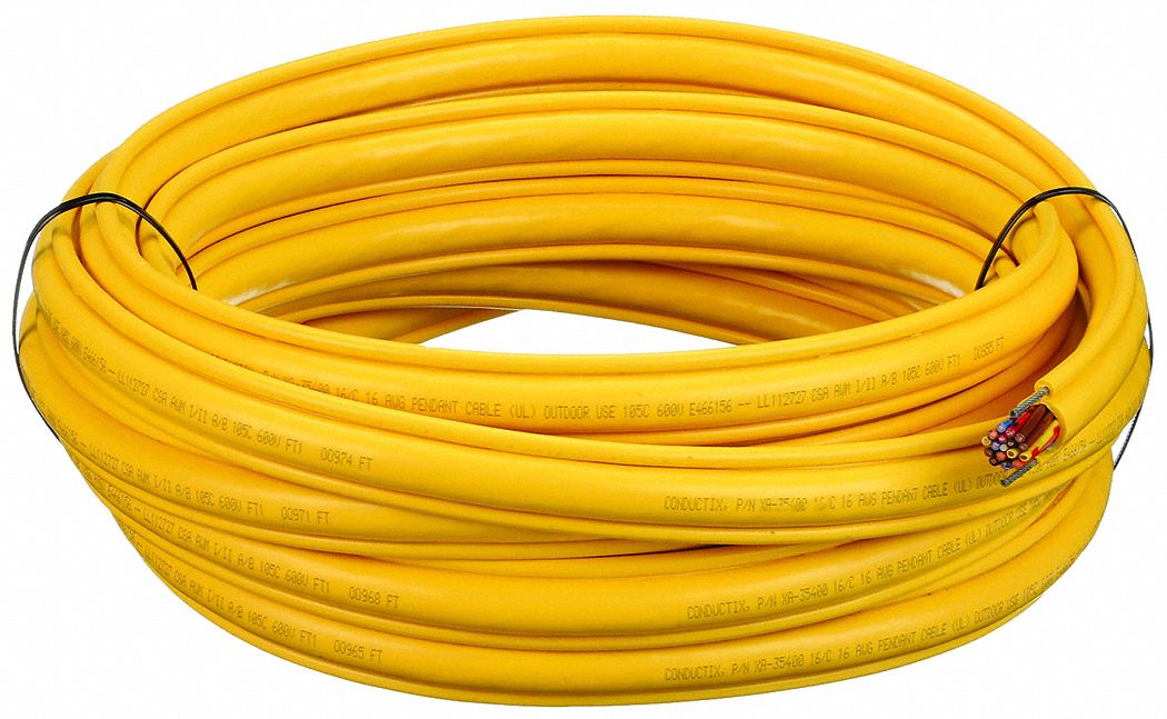 KH INDUSTRIES, SOOW, 600 V, Pendant Cable with External Strain Relief ...