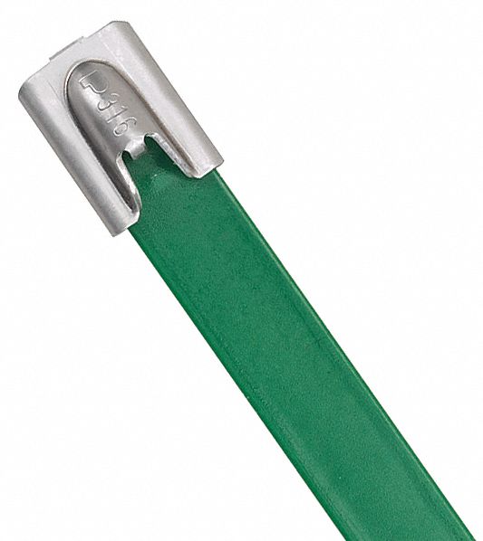 PANDUIT, 8 in Nominal Lg, 2 in Nominal Max. Bundle Dia., Cable Tie ...