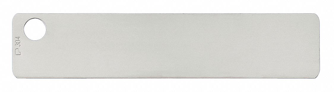Rectangle, 3/4 in x 3 1/2 in, Marker Plate - 30PR82|MT350-C - Grainger