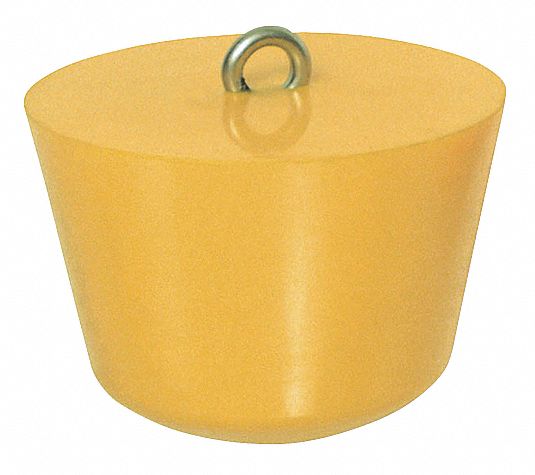 NEW PIG DRAIN PLUG, FITS 6 IN DRAIN D, POLYURETHANE, EYE BOLT, YELLOW ...