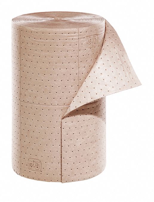 PIG, 32 gal, 10 in x 12 in Perforated Size, Absorbent Roll - 30PZ09 ...