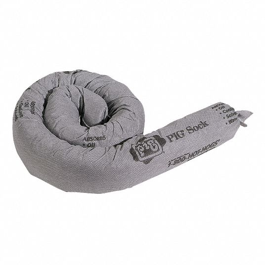 PIG, Polypropylene Filler /Polypropylene Skin, 3 in x 4 ft, Sorbent ...