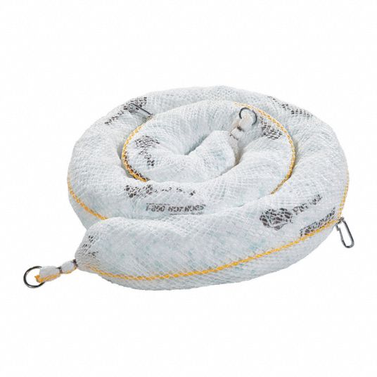PIG, 5 in x 10 ft Size, 24 gal/pk/6 gal/boom, Absorbent Boom - 30RC31 ...