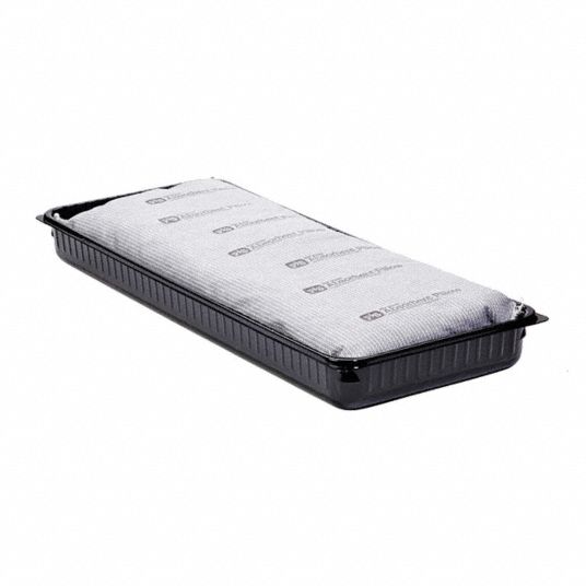 PIG, 2 in Ht, 20 in x 8 in, Absorbent Drip Pan with Sorbent Pillow ...
