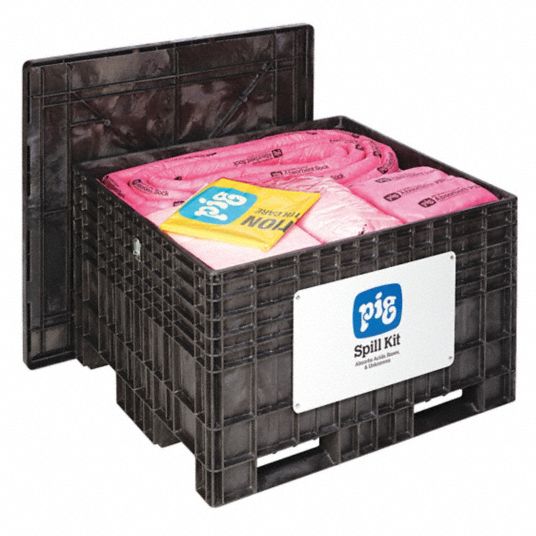 PIG, Chest, 108 gal Volume Absorbed Per Kit, Spill Kit - 30RE56|KIT304 ...