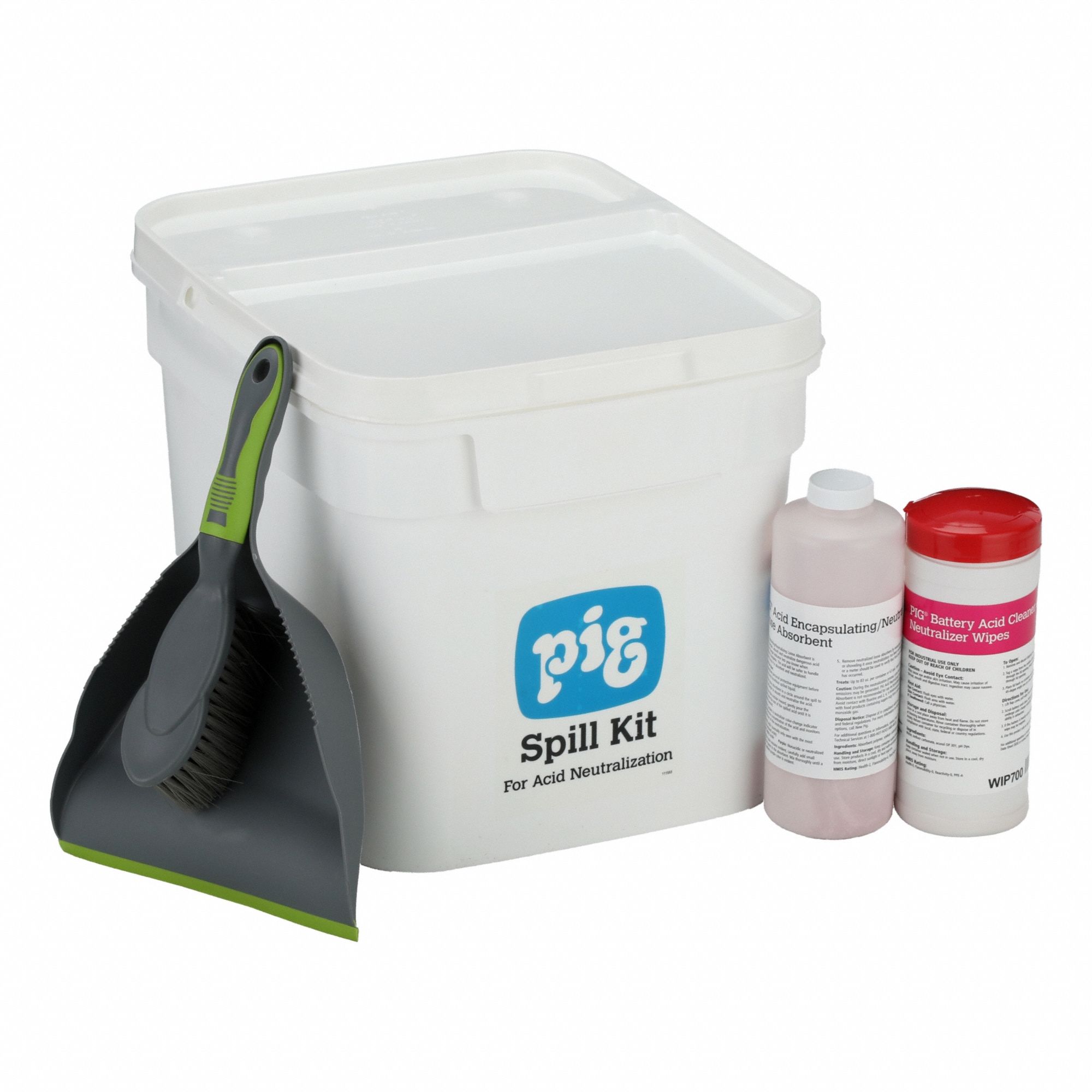 PIG, 12 gal Container Capacity, Bucket, Spill Kit - 30RE66|KIT399 ...