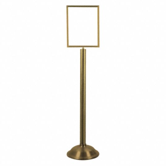 Metal, 48 1/2 in Ht, Floor Sign Holder - 30RH78|1310T-2S-1114HD-V ...