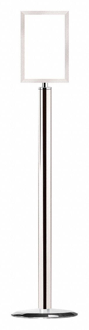 TENSABARRIER, Steel, 46 in Ht, Floor Sign Holder - 30RH84|1310U-1P ...