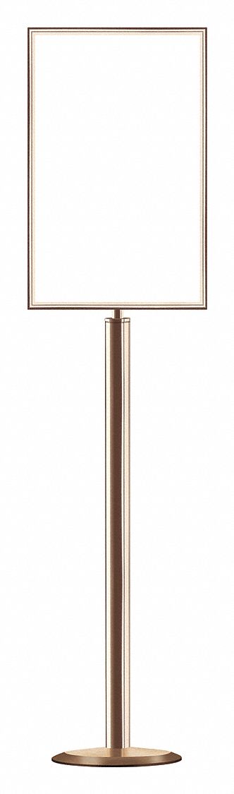 Metal, 56 1/2 in Ht, Floor Sign Holder - 30RH95|1310U-2P-1422HD-V ...