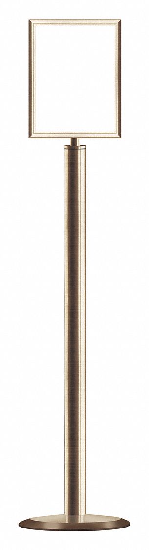 TENSABARRIER, Metal, 45 1/2 in Ht, Floor Sign Holder - 30RH97|1310U-2S ...