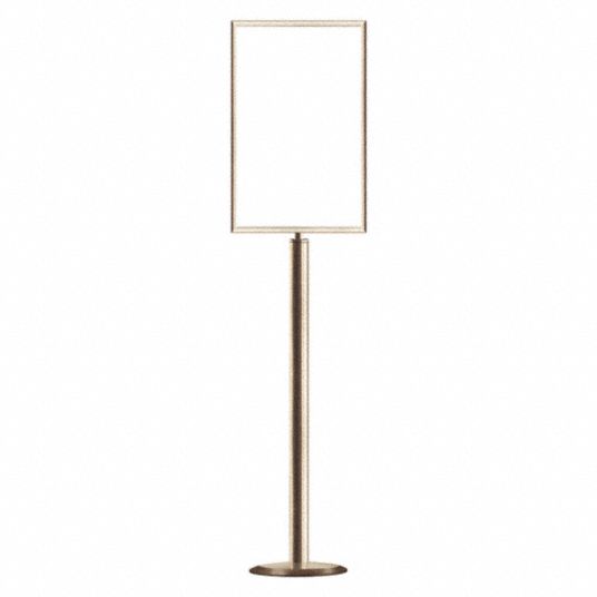 Metal, 56 1/2 in Ht, Floor Sign Holder - 30RH99|1310U-2S-1422HD-V ...
