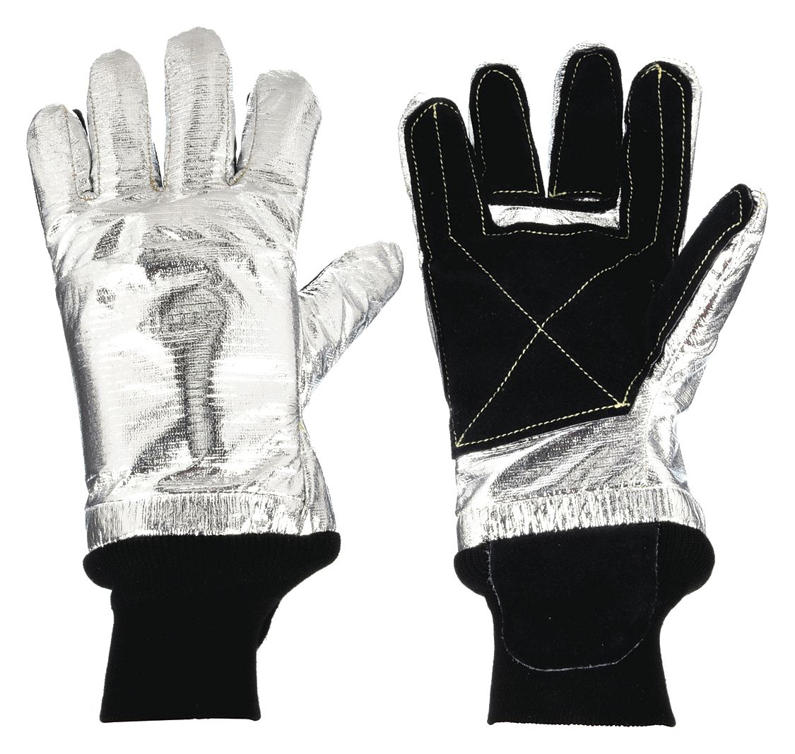 SHELBY, Cowhide Leather Palm, Aluminized PBI/Kevlar, Firefighter Gloves ...